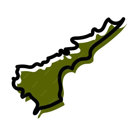 Premium Vector Andhra Pradesh Vector Map On White Paper