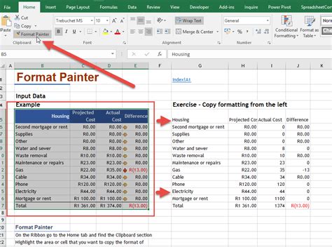 Format Painter Online Excel Training AuditExcel Co Za