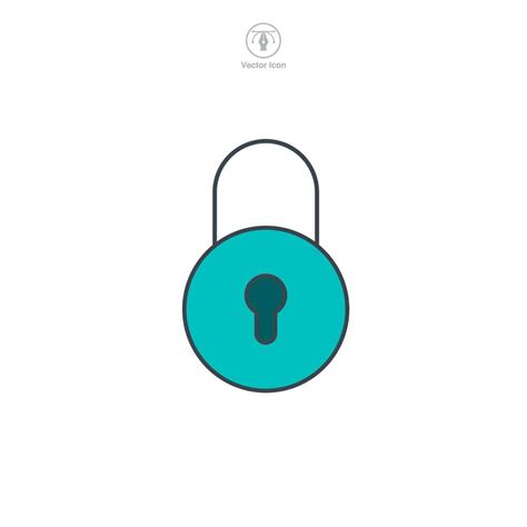 Padlock Icon Symbol Vector Illustration Isolated On White Background 28290163 Vector Art At Vecteezy
