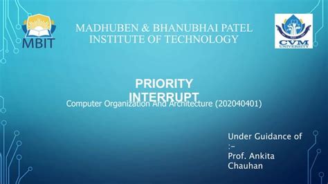 Priority Interrupt Computer Organization Pptx