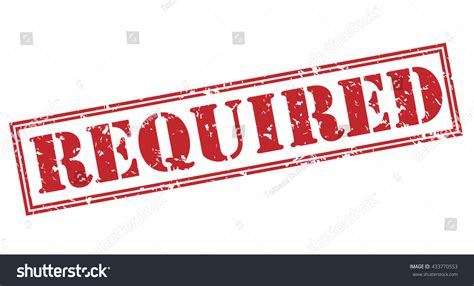 Required Stamp Stock Illustration Shutterstock