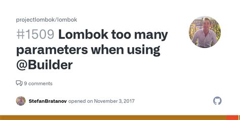 Lombok Too Many Parameters When Using Builder · Issue 1509