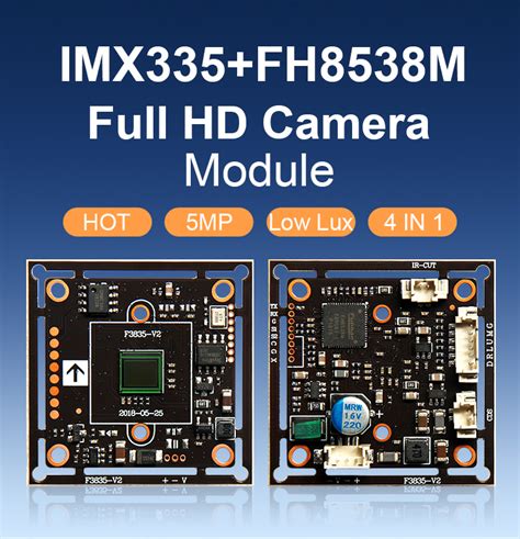 IMX335 5MP LOW LUX HD PCB Board 1 2 8 CMOS CCTV Camera Module Hsell Security Camera Supplier