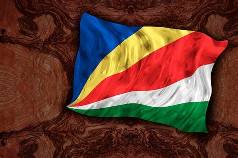 Premium Photo National Flag Of Seychelles Background With Flag Of