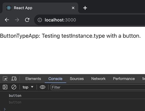ReactJS TestInstance Type Property