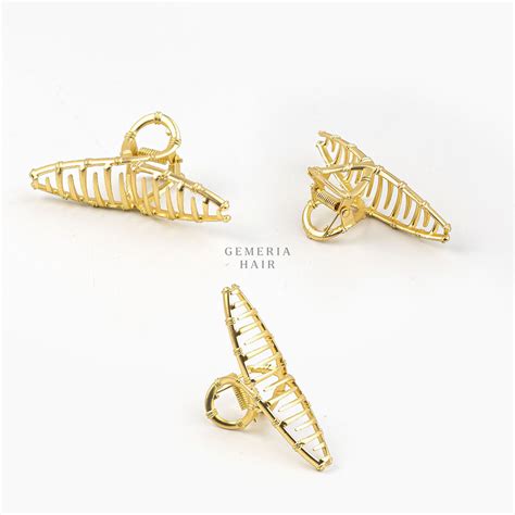 Shop Twisted Gold Metal Hair Claw Clip Gemeria Hair Gemeria Hair