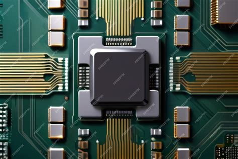 Premium Photo Circuit Board Technology Background Central Computer