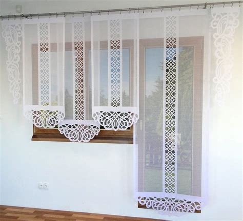 Karo Komplet Firan Paneli Na Okno I Drzwi Balkonowe Wys 250 Cm Firany