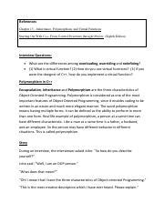 Understanding Polymorphism In C Overloading Overriding And Course Hero