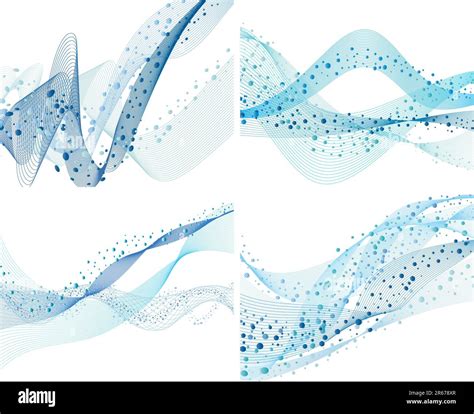 Set Of Four Abstract Vector Water Background Stock Vector Image And Art