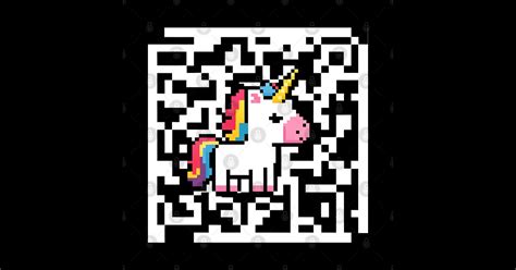 Qr Code Unicorn Unicorn Sticker Teepublic