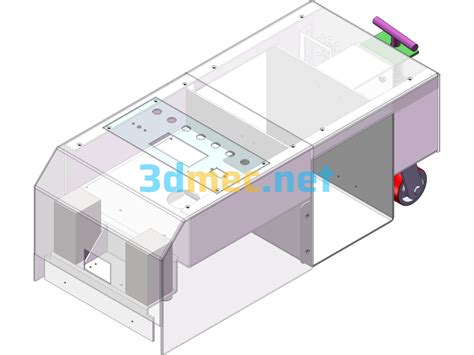 Agv Car 3d Electrical Program Control Interface 3d Model Solidworks