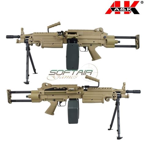 Electric Rifle M249 Para Polymer Version Dark Earth Aandk M249 Parap