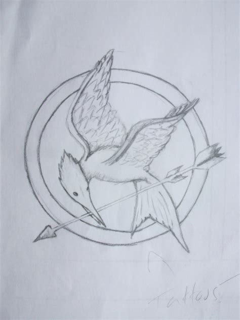Mockingjay Drawing By Lucybenefer On Deviantart