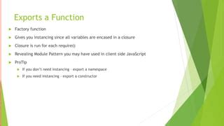 Module Design Pattern I E Express Js Ppt
