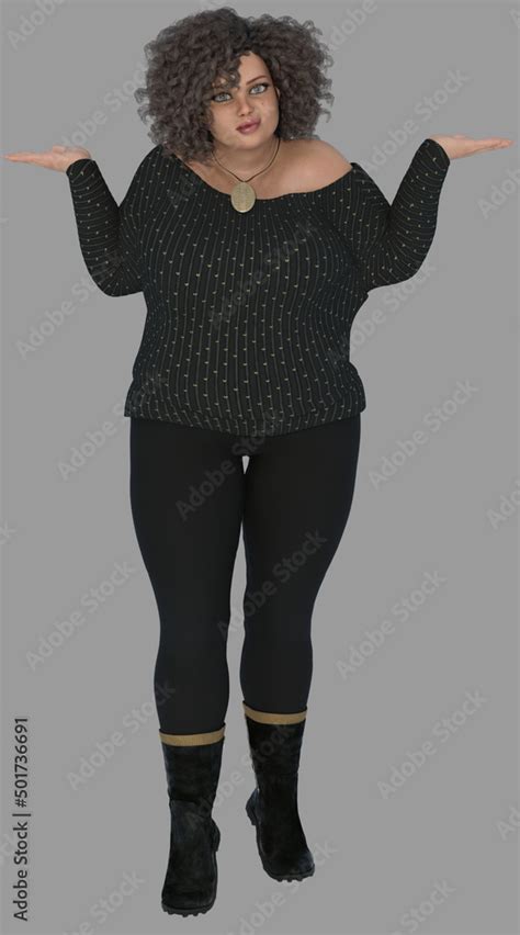 Full Length Portrait Of Abby A Beautiful Multi Ethnicity Young Woman