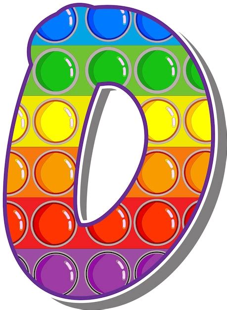 Letra B Letras Coloridas Do Arco íris Na Forma De Um Popular Jogo