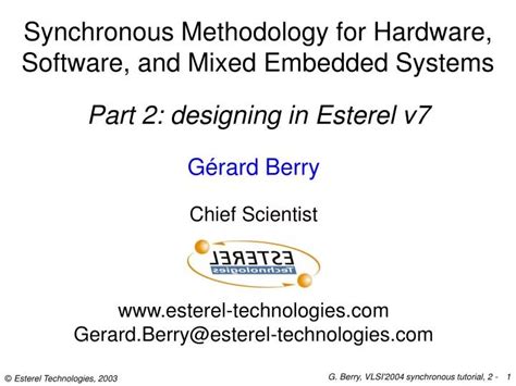 ppt synchronous methodology for hardware software and mixed