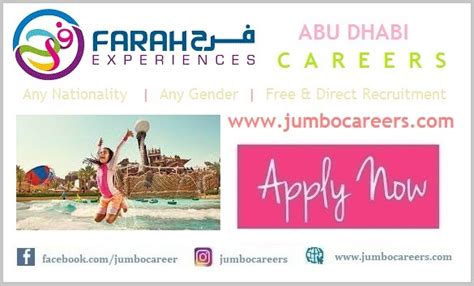 Farah Experiences Abu Dhabi Careers 2022