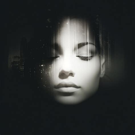 Premium Photo Double Exposure Of A Woman With Closed Eyes