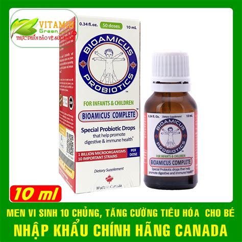 Bioamicus Complete Men Vi Sinh 10 Chủng Cho Bé Nhập Khẩu Chính Hãng