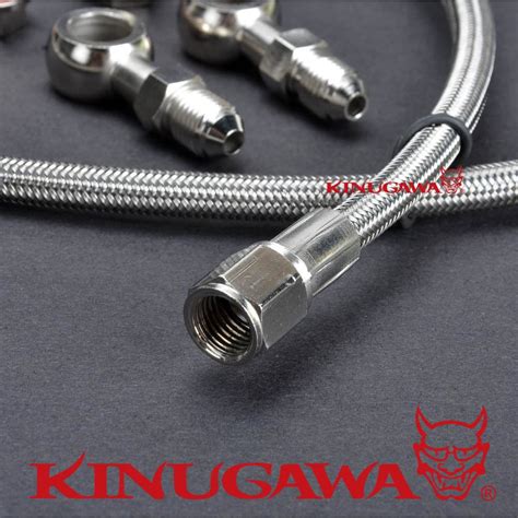 Kinugawa Turbo Oil Feed Line Kit Wrxstifxtlgt Ej20ej25 Non Avcs Wgarrett Gt28gt30 Turbo