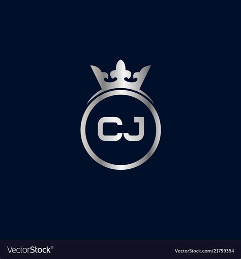 Initial Letter Cj Logo Template Design Royalty Free Vector