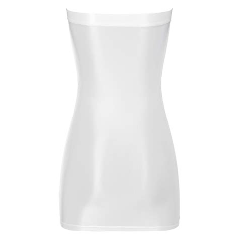 Womens Tube Top Strapless Mini Dress Sleeveless Bodycon Stretch Lingerie Dress Ebay
