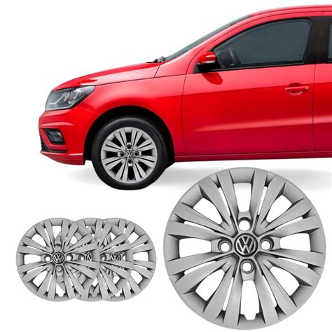 Jogo Calota Vw Gol G3 G4 G5 G6 G7 Aro 15 Brinde Emblema Shopee Brasil