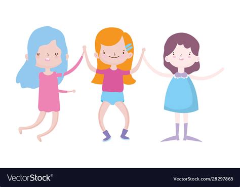 Group Of Cartoon Girls