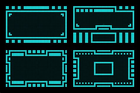 Premium Vector Abstract Frames Technology Futuristic Interface Hud