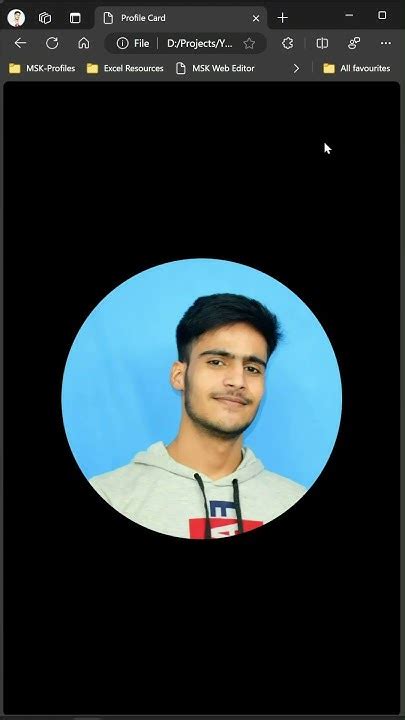 11 Profile Card Html Css Mskwebproject 11 Mskinstitute Youtube