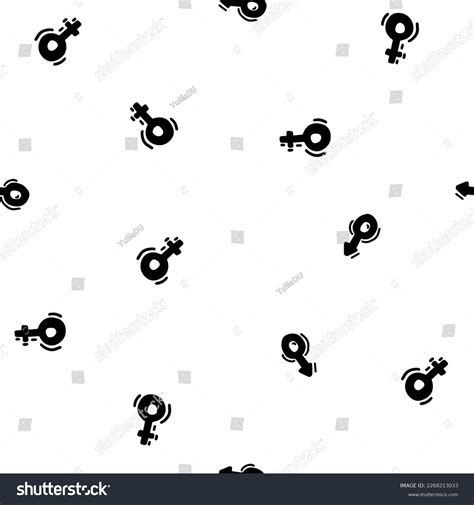 Sex Symbol Female Male Sign Black Stock Vector Royalty Free