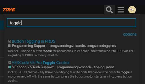 One Button For On And Off VEXcode Pro V5 Text Tech Support VEX Forum
