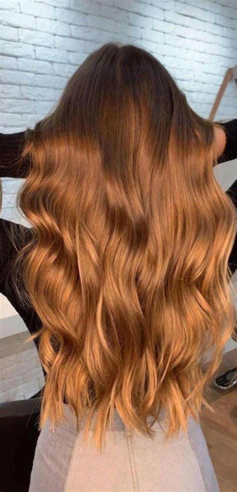 Warm And Inviting Fall Hair Colour Inspirations Light Ginger Balayage