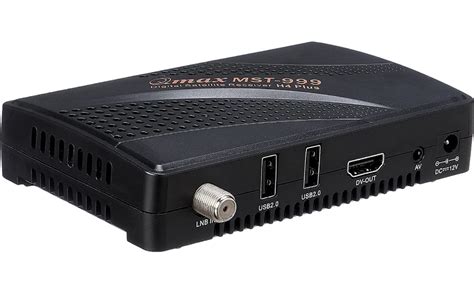Qmax Mst 999 H4 Plus Digtal Satellite Receiver Black Buy Online At