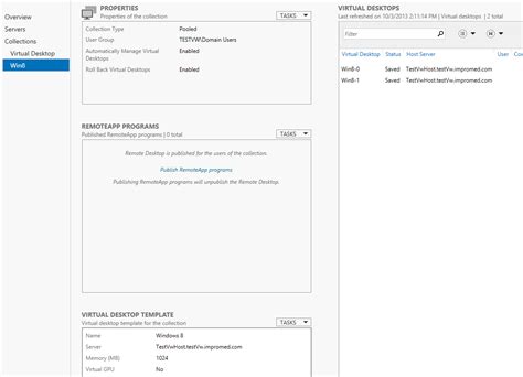 Remoteapp Cant Get Virtual Desktops To Show Up On Rdweb For Server 2012 R2 Server Fault