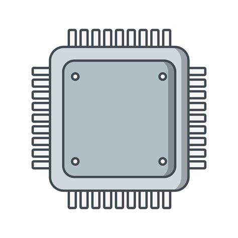 Processor Icon Vector Illustration 425571 Vector Art At Vecteezy