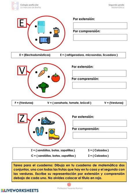 Ficha Online De Conjuntos Para Segundo De Primaria Puedes Hacer Los