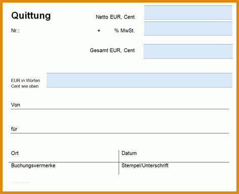 Wunderschönen Quittungsvorlage So Einfach Schreiben Sie Quittungen 1