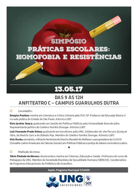 Homofobia E Resistências Será Tema De Palestra Na Ung Guarulhos Em Rede