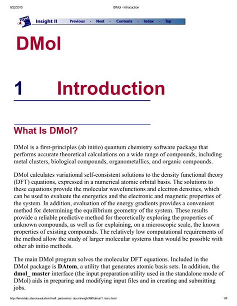 PDF DMol Introduction DOKUMEN TIPS