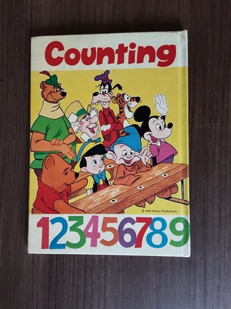 Rare Walt Disney Counting Book Vintage 1976 Disney Book Purnell Uk