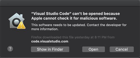 VS Code Insiders V1 39 1 File Cannot Be Opened With Mac Catalina Issue 82353 Microsoft