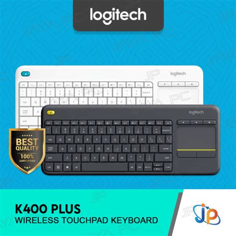 Jual Logitech Wireless Touch Keyboard K400 Plus Hitam Jakarta Pusat