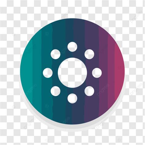 The Circular Icon Of An App Button Vector A Simplistic Colorful Icon Of Whiles On A White