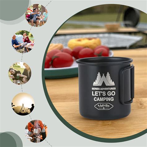300ml Camping Mug With Foldable Handle Portable Camping Cup For Camping