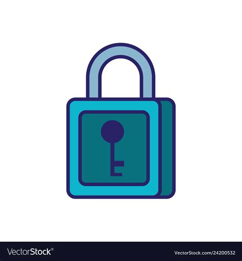 Safe Secure Padlock Icon Royalty Free Vector Image