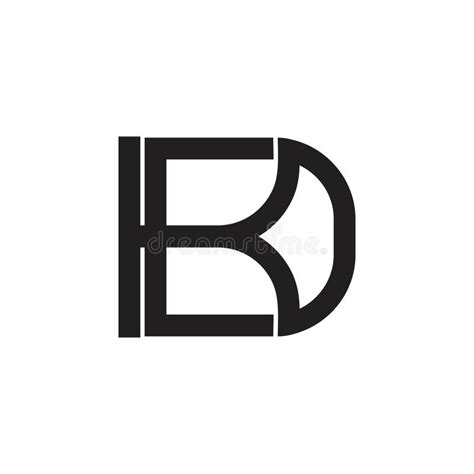 Initial Alphabet Letter Kd K D Logo Company Icon Design Stock Vector