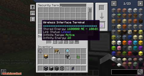 Ae2 Wireless Interface Terminal Mod 1122 Wireless Version Of The Ae2